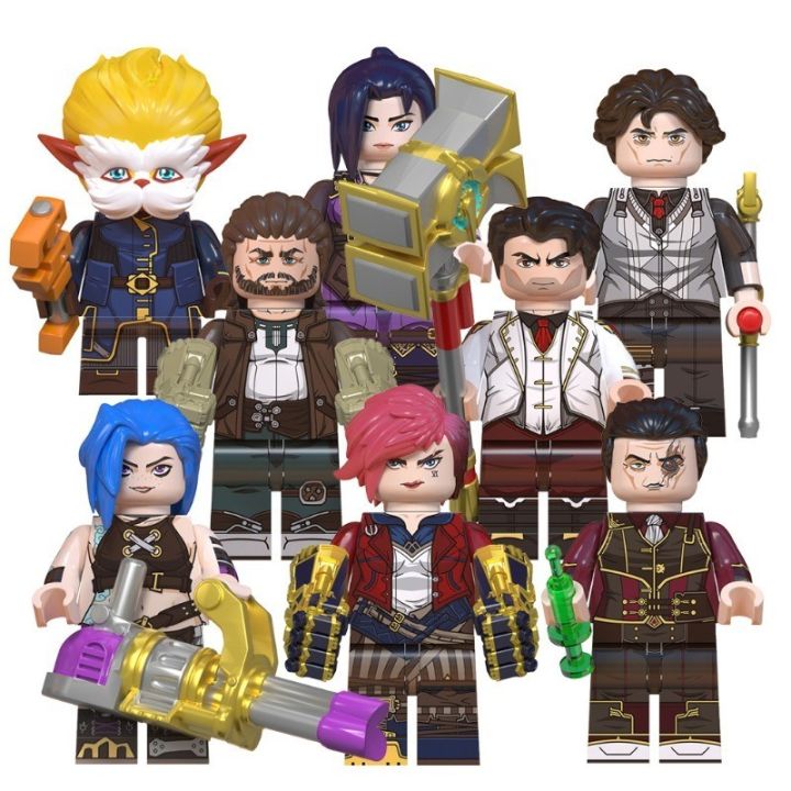 League of Legends Jinx Jayce Caitlyn Vi Victor Riot Games Mini Building ...