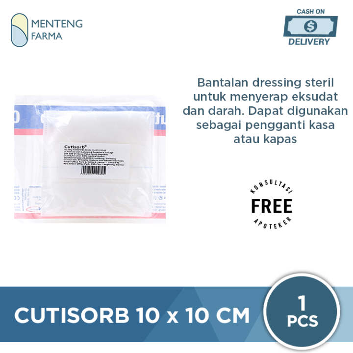 Cutisorb 10 CM x 10 CM - Compress Luka Steril | Lazada Indonesia