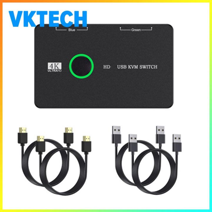 [Vktech] KVM Switcher Box Keyboard Mouse Printer Video Switcher Plug ...