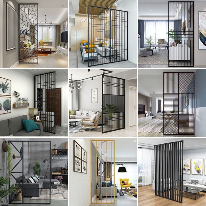 Customized hollow wrought iron screen office dining living room ...