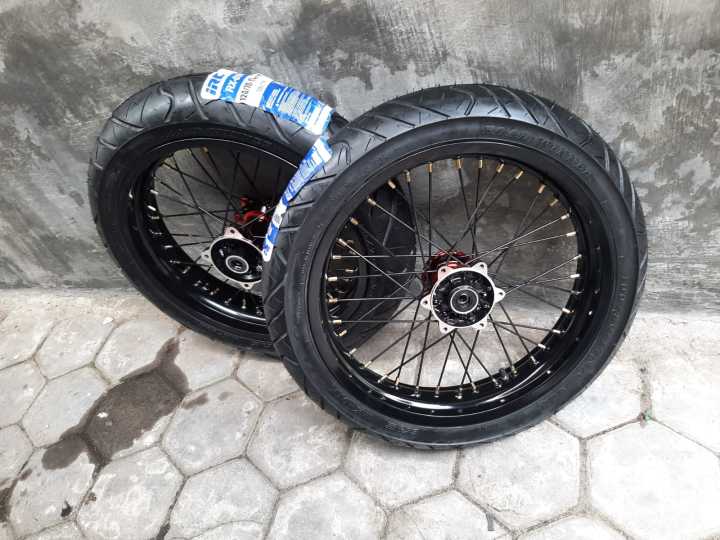 Ban Supermoto Kawasaki KLX 150 Series Roda SUMO D-Tracker 150 Ban IRC ...
