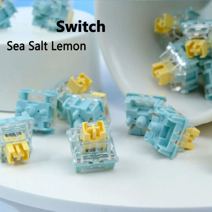 KBDiy Sea Salt Lemon Switch Linear DIY Custom Mechanical Keyboard ...