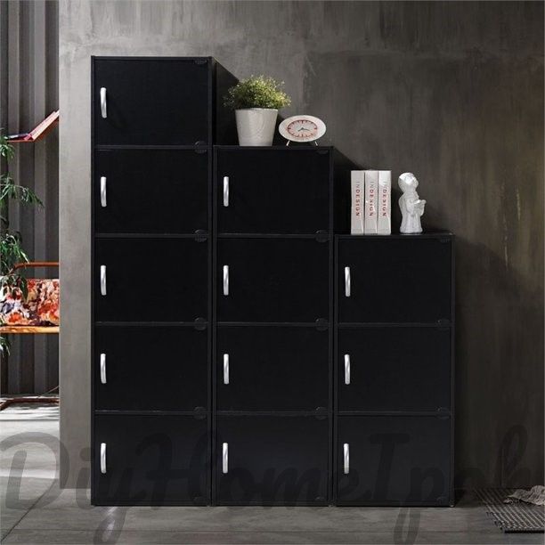 DiyHomeIpoh Multi-Purpose Wooden Solid Board Storage Box Cabinet Book ...