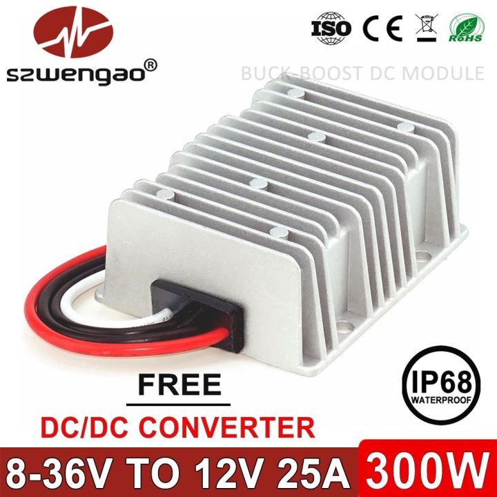 New Free 8-40V to 12V 1A 2A 3A 6A 10A 15A 20A 25A Step Up/down DC DC Converter Car 12 Volt Buck ...