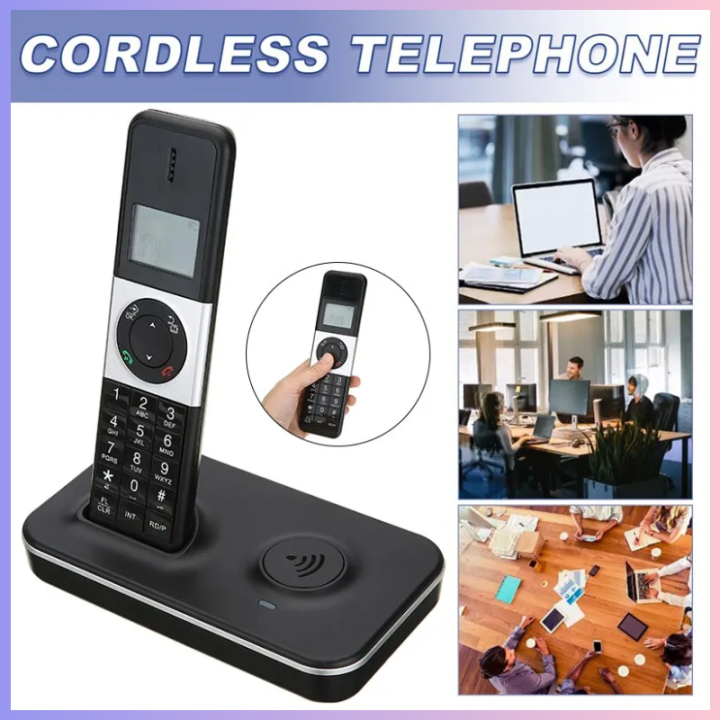 Digital Cordless Phone Telephone LCD Display Caller ID Hands-free Calls ...