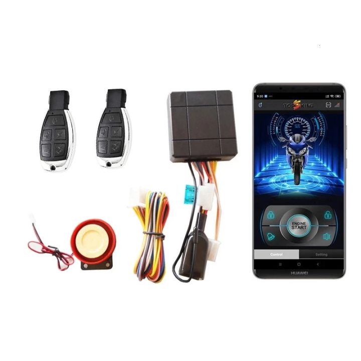 Intelligent Control Motorcycle Alarm Remote Start Keyless Mobile App ...