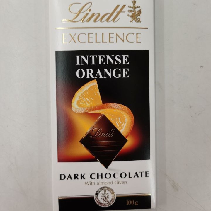 Lindt Excellence Dark intense orange 100g | Lazada