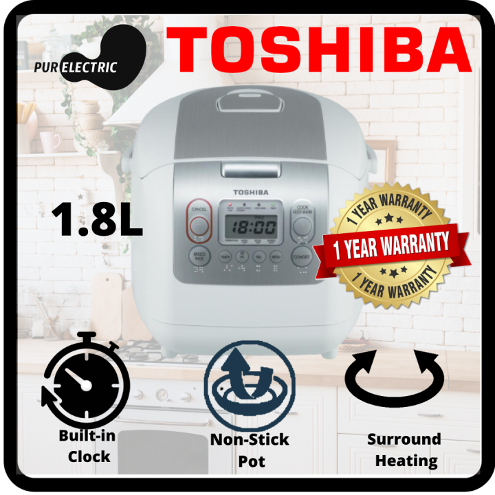 Toshiba Rice Cooker RC-18NMFIM 1.8L Digital Rice Cooker Periuk Nasi 电饭煲 ...