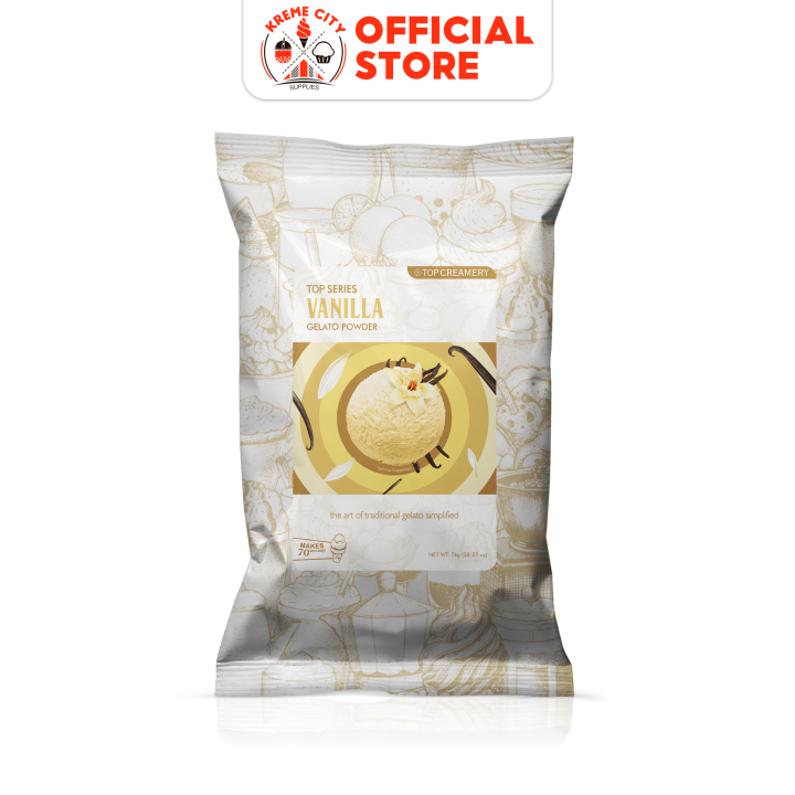 TOP Creamery Top Series Gelato Vanilla Ice Cream Powder Premix 1kg ...