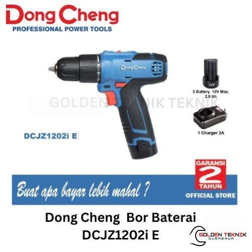 Dong Cheng DCJZ1202i Bor Baterai / DCJZ 1202i E Cordless Impact Drill ...