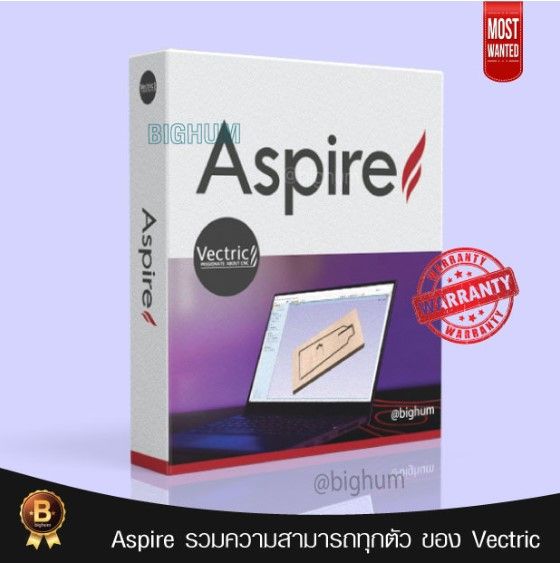 Vectric Aspire Pro 10.5 (x64) CNC Software ( Windows ) ( ทักแชท Read ...