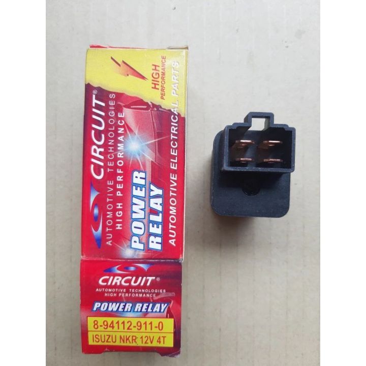Circuit Power Relay for Isuzu NKR 24v 4T - 8-94112-911-0 | Lazada PH