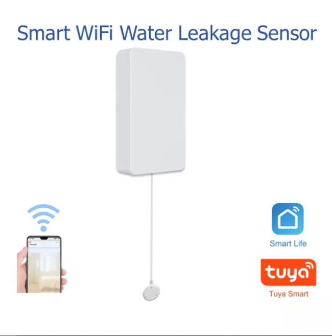 Smart Water Leak Flood Alarm Sensor Home Security System Works With ...