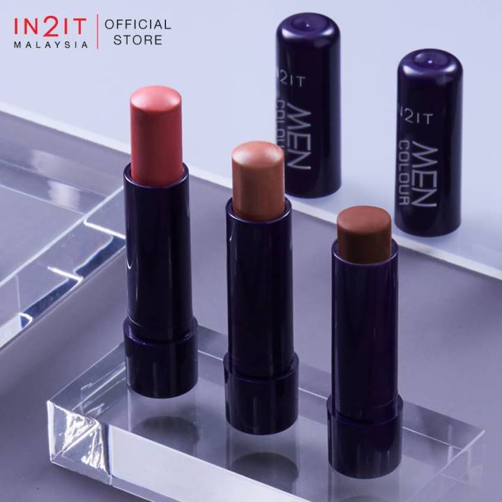 ลิปมัน ลิปบาล์ม สำหรับผู้ชาย IN2IT Men Colour Matte Finish Lip Balm ...