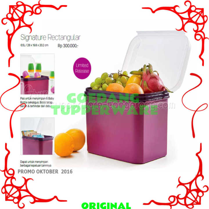 Kotak Box Tupperware-Container Serbaguna 6,5L-Tempat Sayur Plastik ...