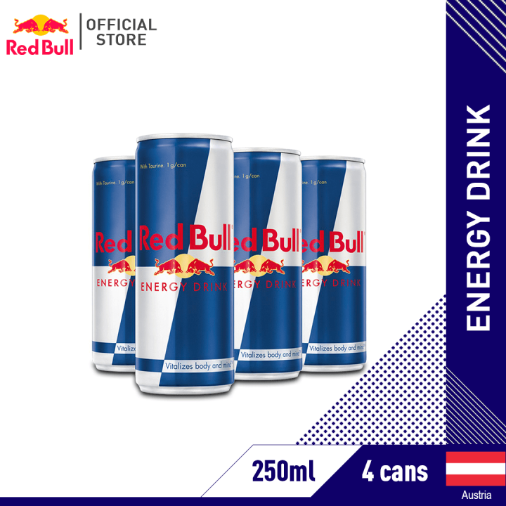 Red Bull Energy Drink, 250ml (Pack of 4) | Lazada PH
