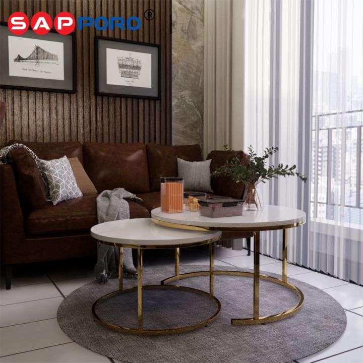 SAPPORO SEGOVIA - Meja Tamu Marmer | Coffee Table Marmer | Lazada Indonesia