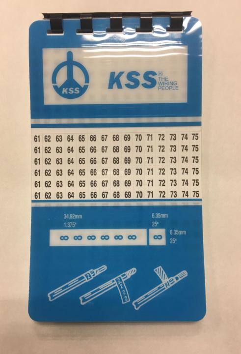 KSS SELF ADHESIVE WIRE MARKERS BOOKLET TYPE WMB-4 | Lazada PH