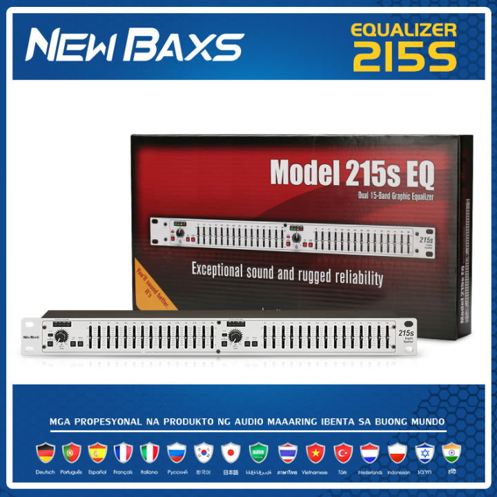 NEW BAXS equalizer with sub woofer 215S equalizer EQ 1 layer 31 segment na pagsasaayos Sa ...