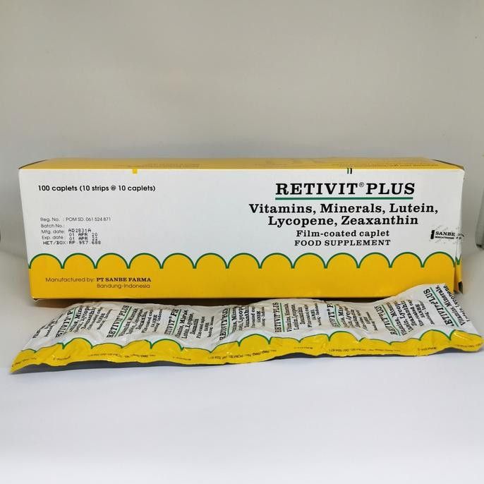 Retivit Plus Strip 10 Kaplet Multivitamin & Minerals | Lazada Indonesia
