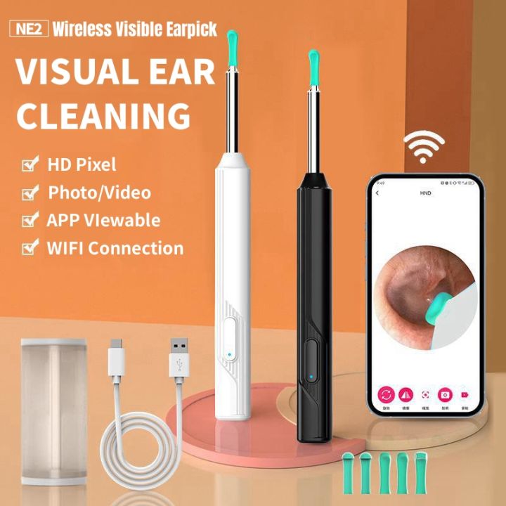 Wireless Smart Visual Ear Cleaner Otoscope Ear Wax Removal Tool with ...