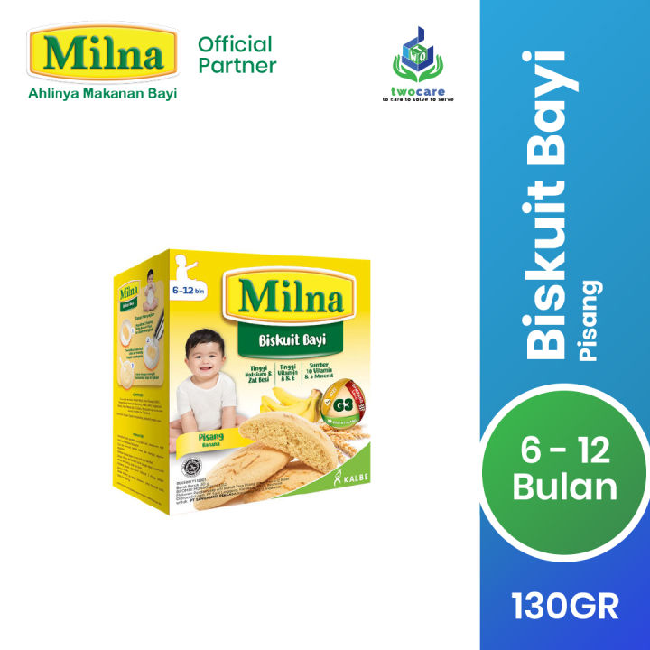 Milna Baby Biscuit Pisang 130 gr Banana - Biskuit Bayi | Lazada Indonesia