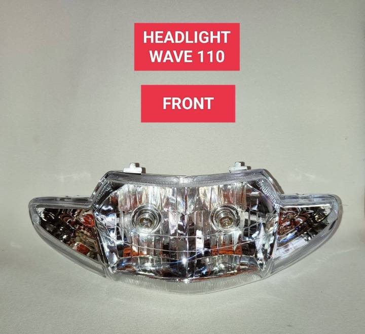 HONDA WAVE ALPHA 110 Headlight Assy Clear lens Head Lights Assembly ...