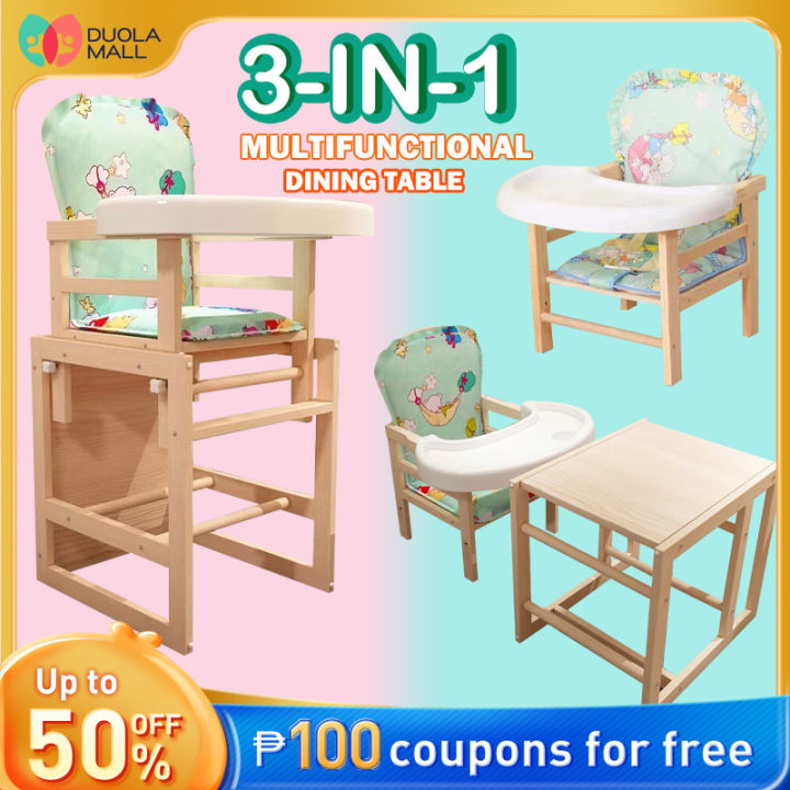 [Shipping Discounts]High Chair For Baby Solid Wooden Chair ...
