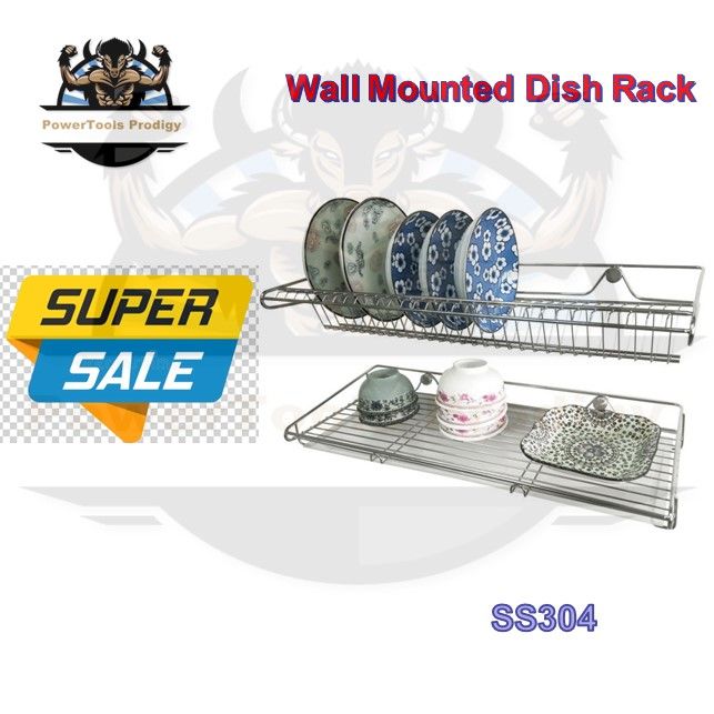 WALL MOUNTED DISH RACK/ STAINLESS STEEL 304 DISH DRAINER | Lazada Singapore