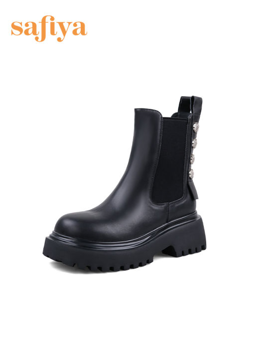 Safiya/ Sophia shopping mall with short boots, short, thick-soled ...