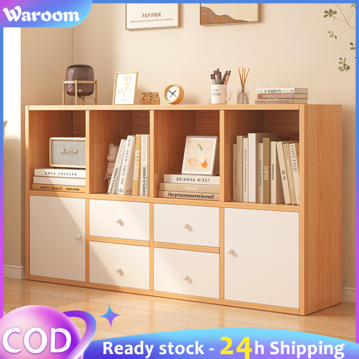 WAROOM Grids Bookcase Multipurpose BookShelf Cabinet Office File ...