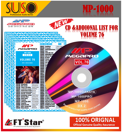 Megapro MP-1000DANAYA / MP-1000PRO / MP-1000 / DX-2 New Updated 2024 Volume 76 CD | Lazada PH