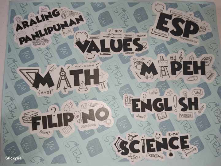 Notebook Subject Stickers | Subject Sticker | Subject Label | Lazada PH Notebook Subject Stickers | Subject Sticker | Subject Label | Lazada PH