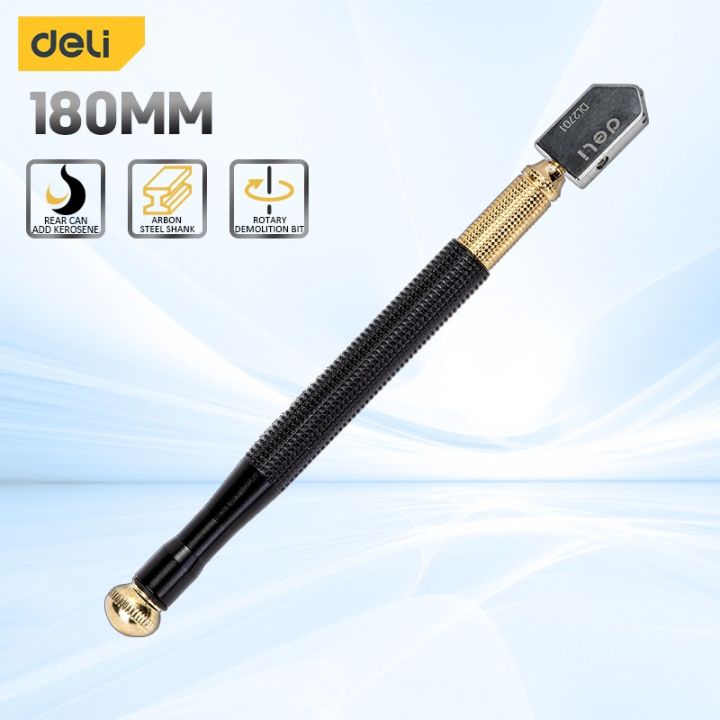Deli Diamond Glass Cutter 180mm Diamond Blade Oil Glass Cutter Tile ...