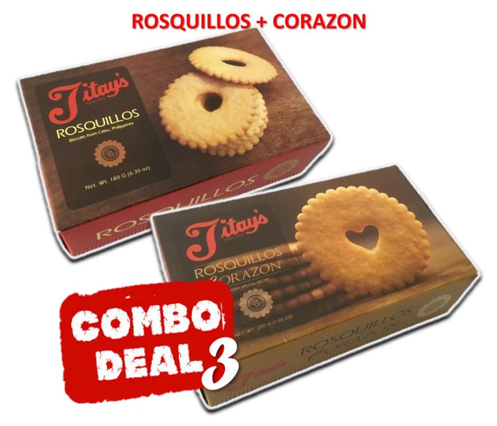 TITAY’S Combo Deal Three Rosquillos and Corazon | Lazada PH