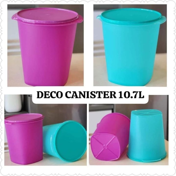 Tupperware Deco Canister (1) 10.7L/ Airtight Container/ Food Storage ...