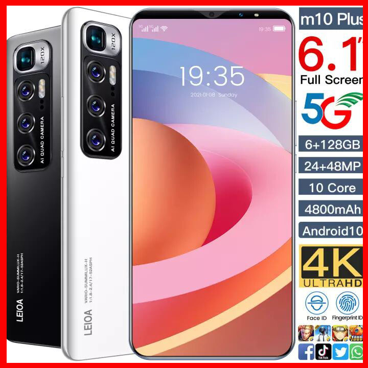 【Zeus1】【hp murah 500ribuan asli】 m10 6.1 pulgada 8GB RAM + 128GB ROM 4800MAh Android9.1 Mobile ...
