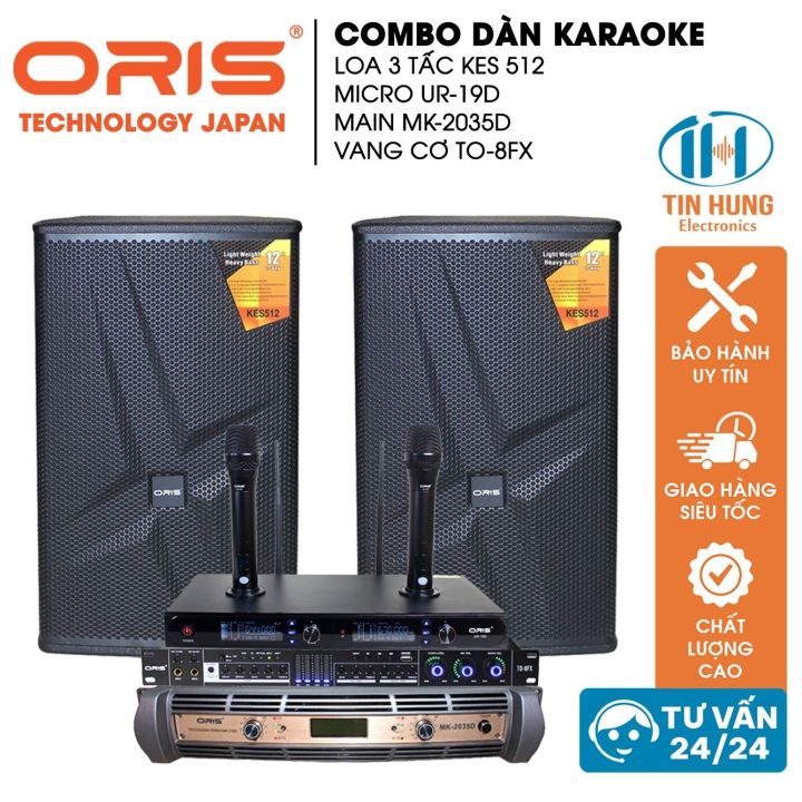 COMBO dàn karaoke gia đình chuyên nghiệp công suất khủng chính hãng ORIS A1, Trọn bộ chỉ mua về ...