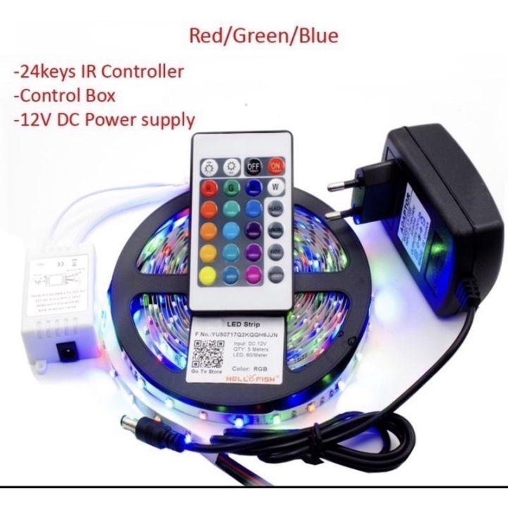 Best Quality 5m RGB LED Strip 2835 DC 12V Light Ribbon Tape Roll Xmas ...