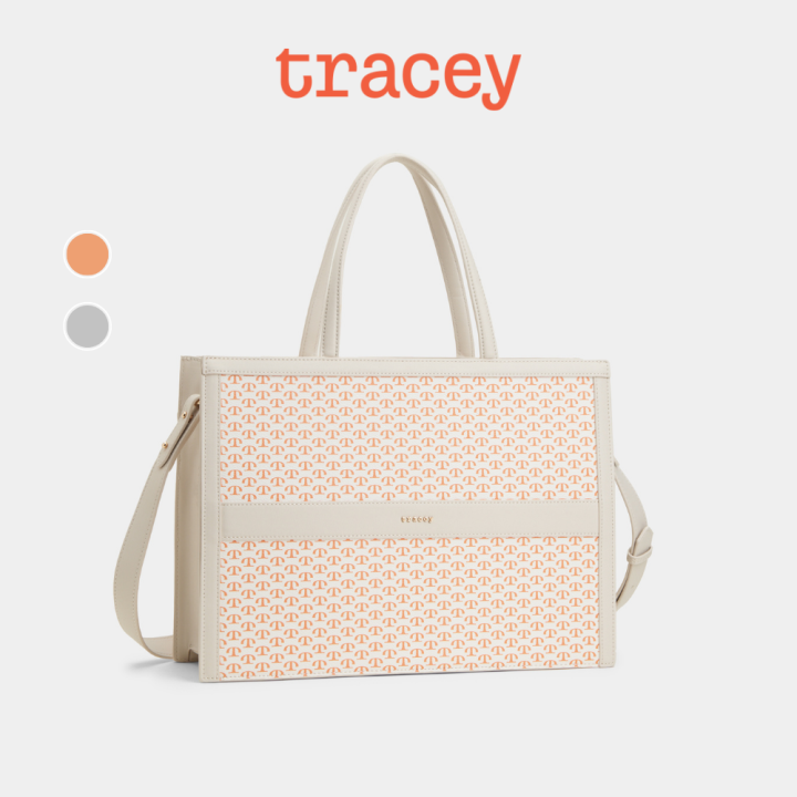 Tracey The City Tote Large Wide Monogram | Lazada