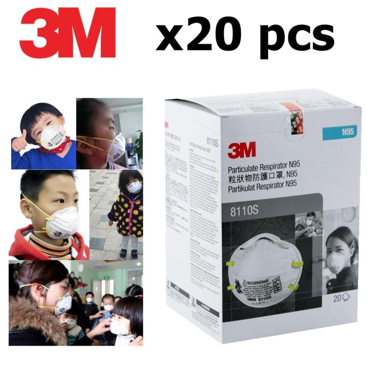 3M Particulate Respirator 8110S, N95 Mask (20pcs/box) | Lazada Singapore