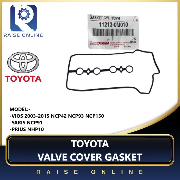 VALVE COVER GASKET (ORIGINAL) TOYOTA VIOS NCP42 NCP93 NCP150 (11213 ...