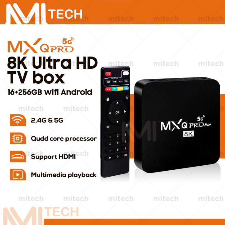 MXQ Pro Max 8K Android UHD TV Box 16g+256 2.4Ghz/5G Dual-band WiFi + I8 ...
