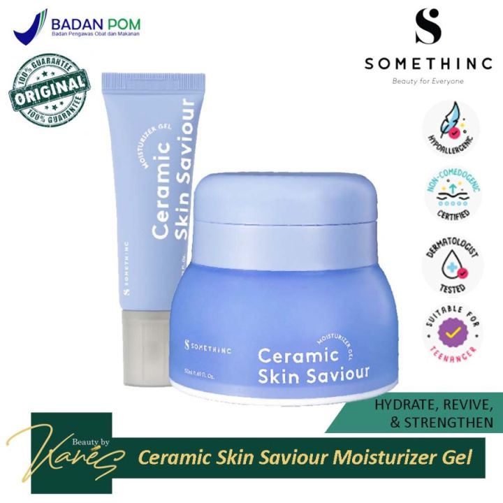 Somethinc Ceramic Skin Saviour Moisturizer Gel Pelembab Krim Wajah ...