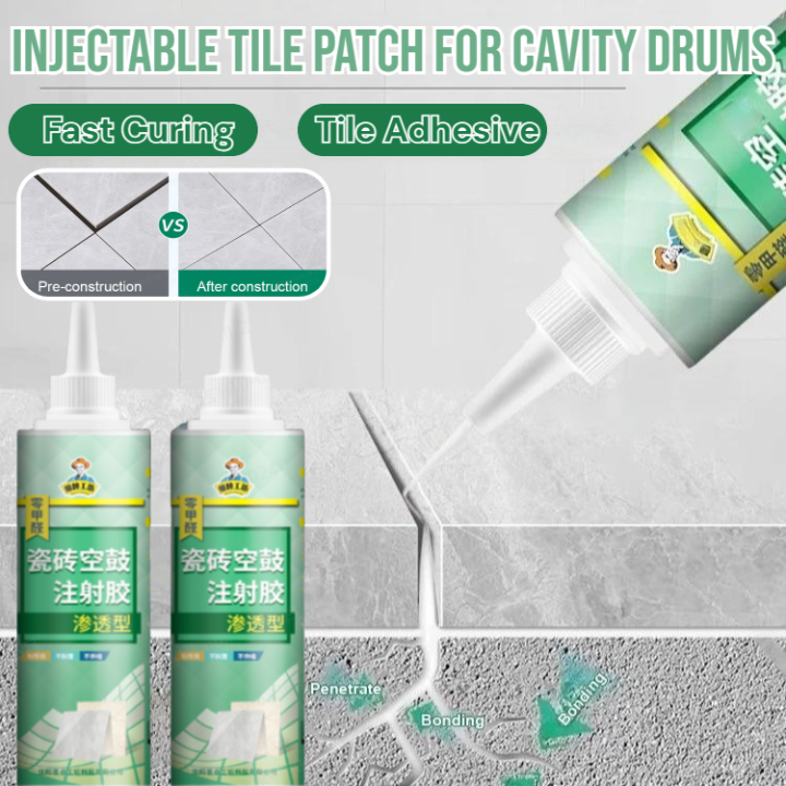 Tile Fixer Fast Curing Adhesive Injection Drumming Off Tile Adhesive Sticky Repair Rapid ...