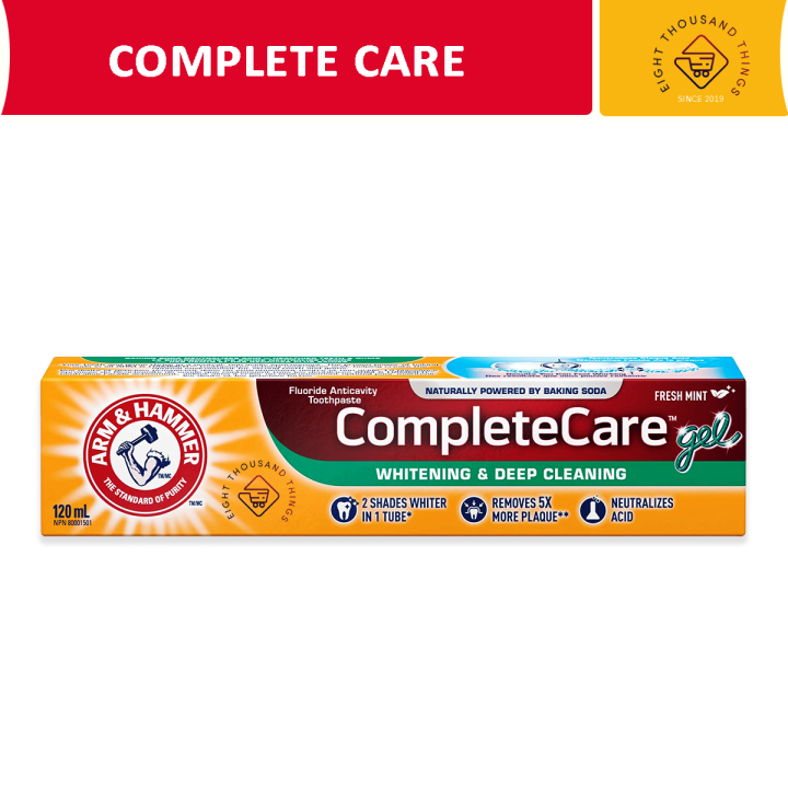 Arm & Hammer Complete Care Gel, Whitening and Deep Cleaning Toothpaste ...