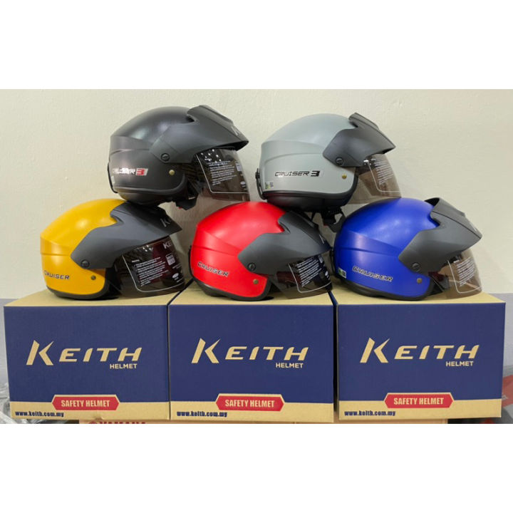 Motorcycle Keith (KH) Cruiser V3 (Latest Model) Helmet Motosikal (100 ...