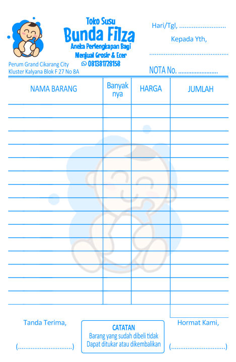 CETAK NOTA 1/4 FOLIO 1 RANGKAP | CETAK NOTA CUSTOM 2 PLY | CETAK NOTA ...
