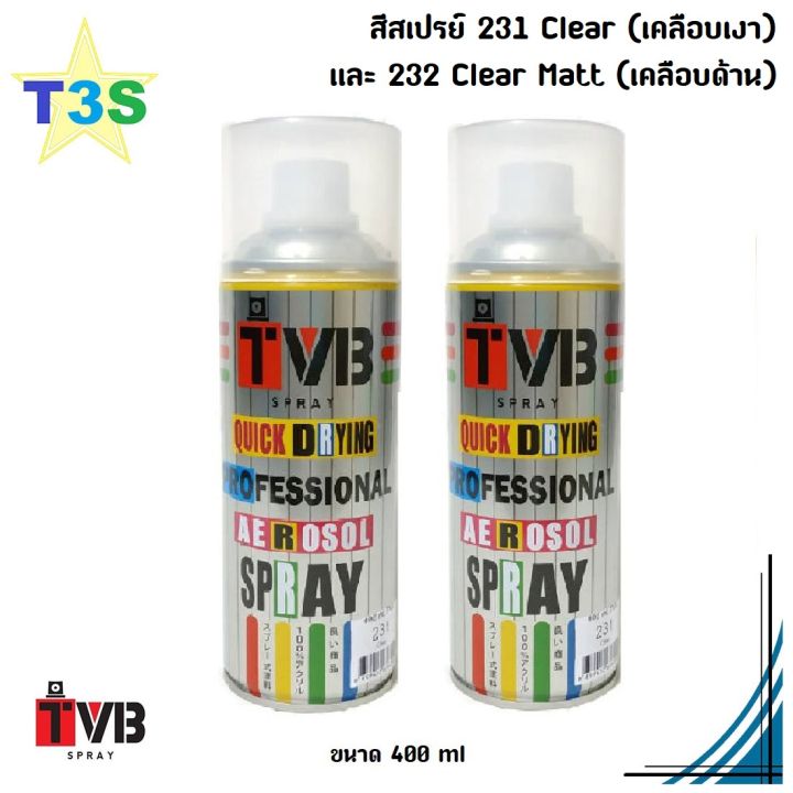 สีสเปรย์ เคลือบเงา 231 และ เคลือบด้าน 232 เกรดพิเศษ ใช้งานได้ดีกับทุก ...