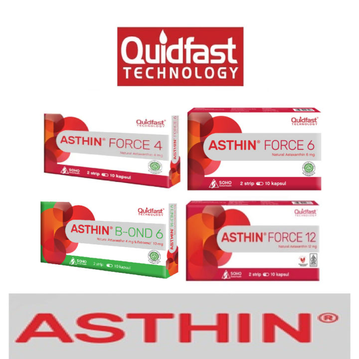 Asthin Force 4 6 12 - Asthin B-Ond 6 - Astaxanthin Antioksidan ...